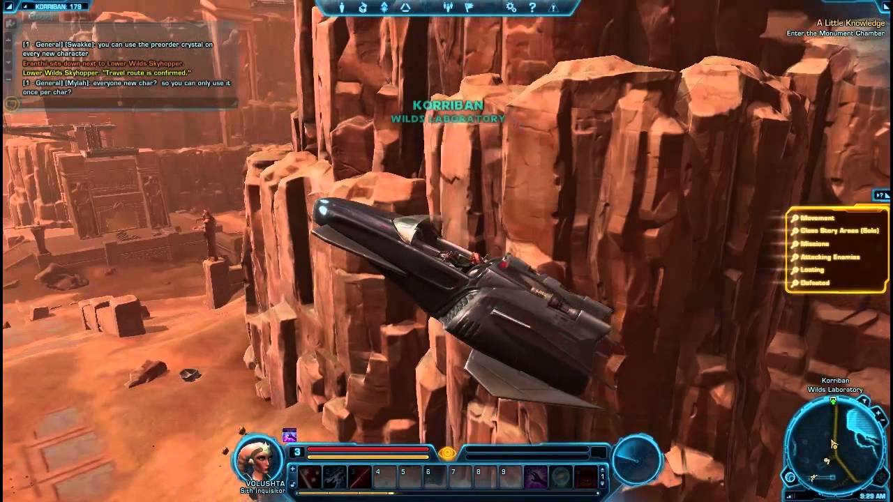 Star Wars The Old Republic SWTOR Transportation Taxi - YouTube