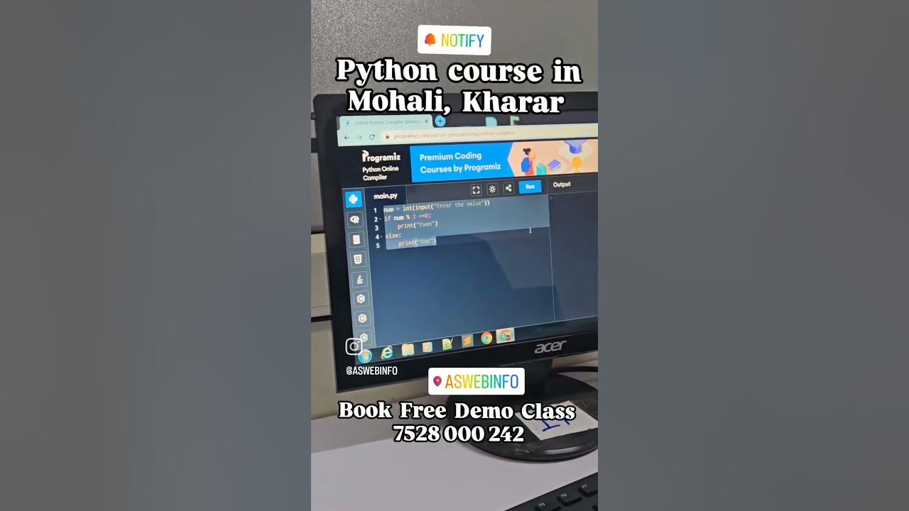 𝗣𝘆𝘁𝗵𝗼𝗻 𝗧𝗿𝗮𝗶𝗻𝗶𝗻𝗴 𝗶𝗻 𝗞𝗵𝗮𝗿𝗮𝗿, 𝗠𝗼𝗵𝗮𝗹𝗶, 𝗖𝗵𝗮𝗻𝗱𝗶𝗴𝗮𝗿𝗵 | 𝗝𝗮𝘃𝗮 𝗧𝗿𝗮𝗶𝗻𝗶𝗻𝗴 | 𝗙𝘂𝗹𝗹 ...