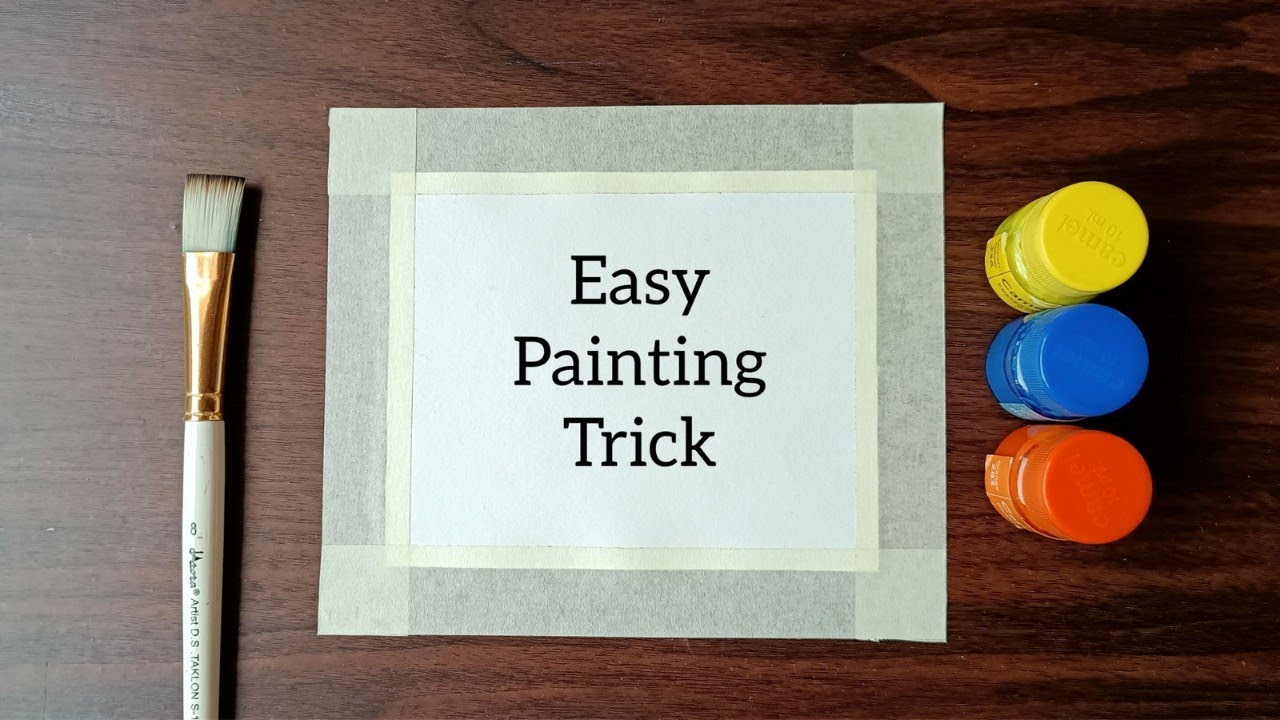 Easy poster colour painting | scenery painting trick for beginners ...
