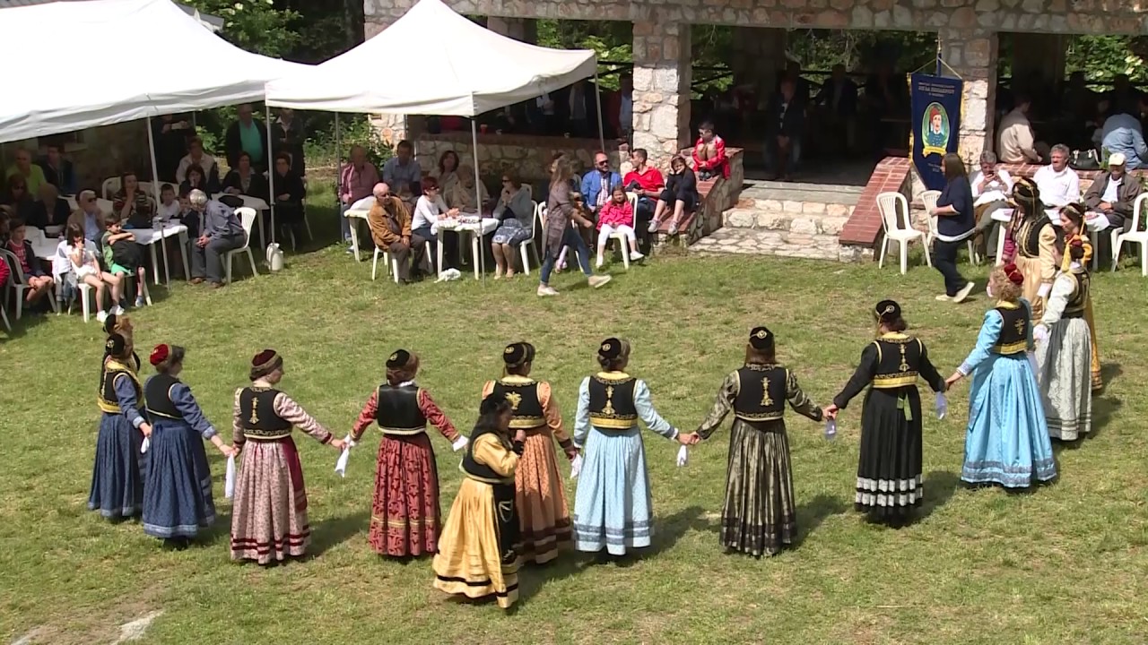 Ιερά Μονή Αγίας Τριάδας Πισοδερίου Φλώρινας Παραδοσιακοί χοροί 2017 ...