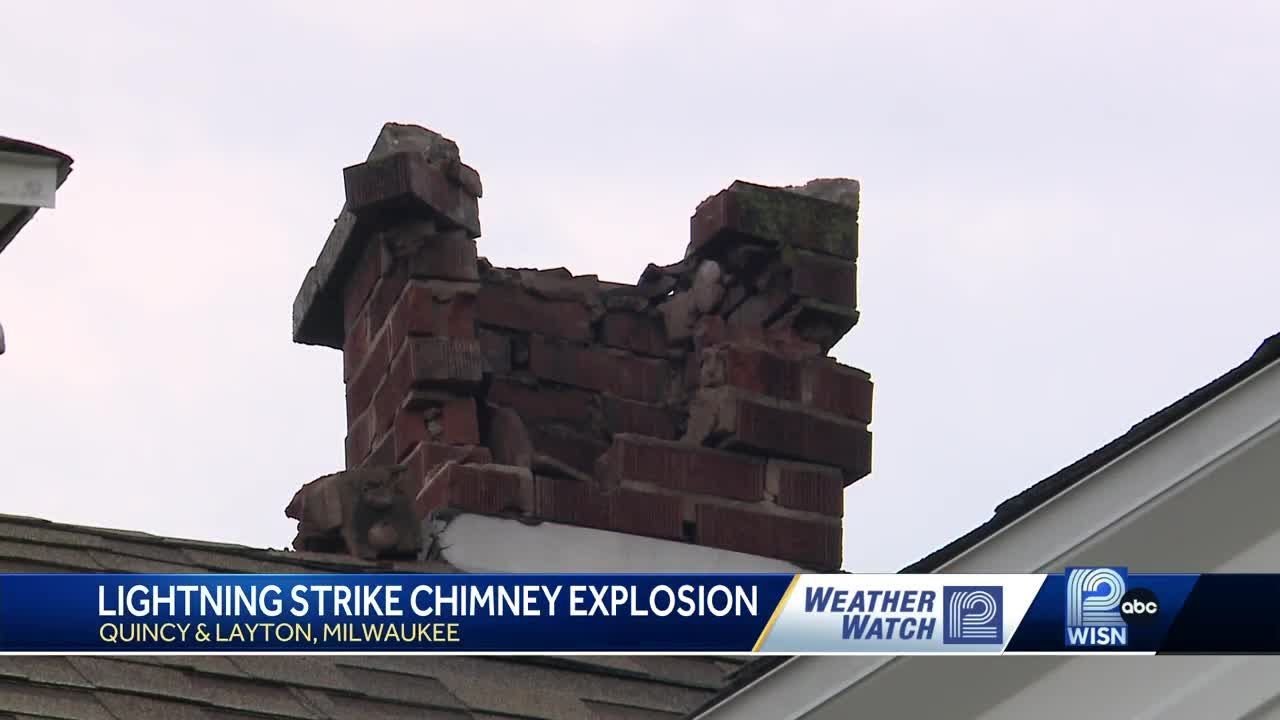 Lightning strike causes fire in Milwaukee home - YouTube