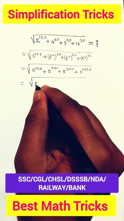 Simplification Trick | math short tricks #shorts #shortvideo #maths #shortsfeed #mathstricks ...