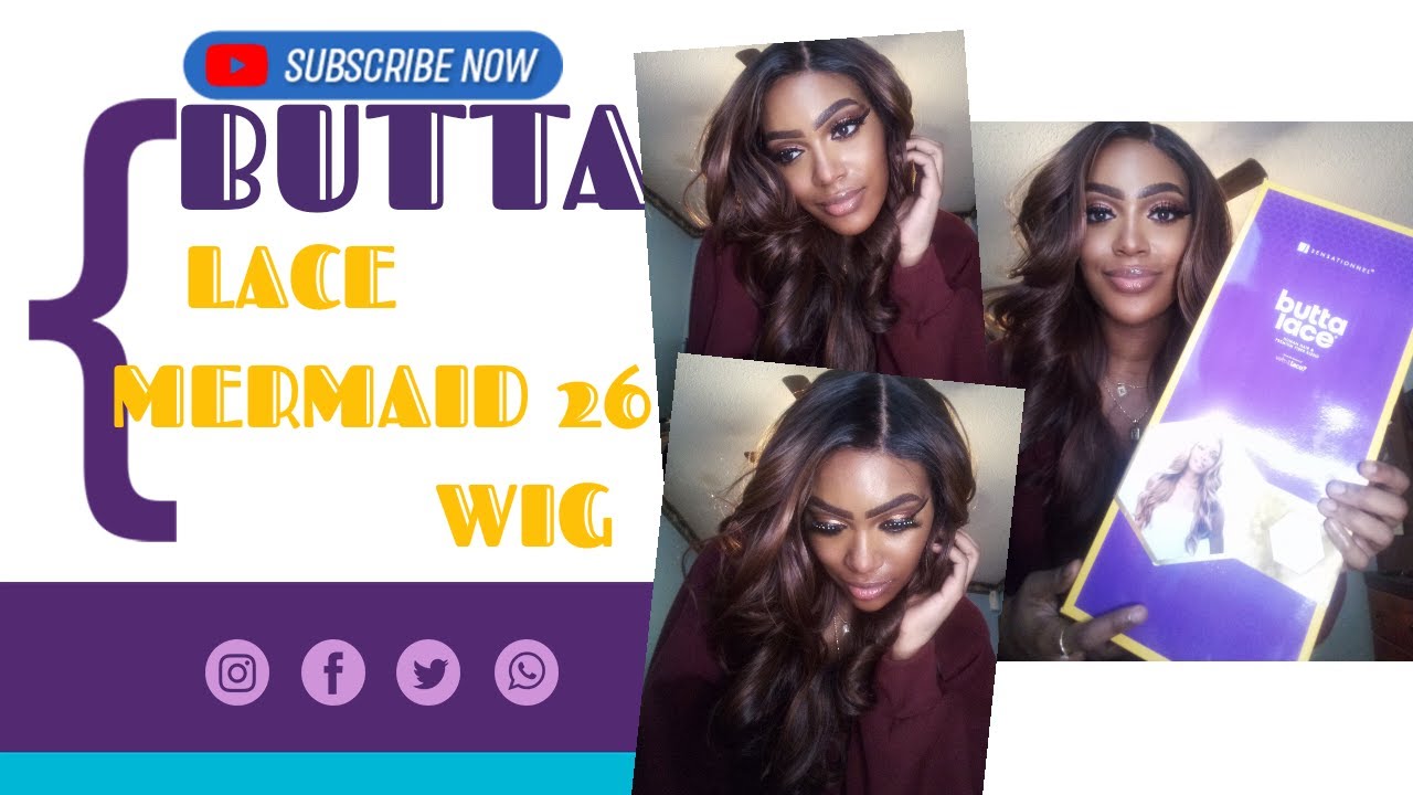BUTTA LACE MERMAID WAVE 26 WIG REVIEW - YouTube