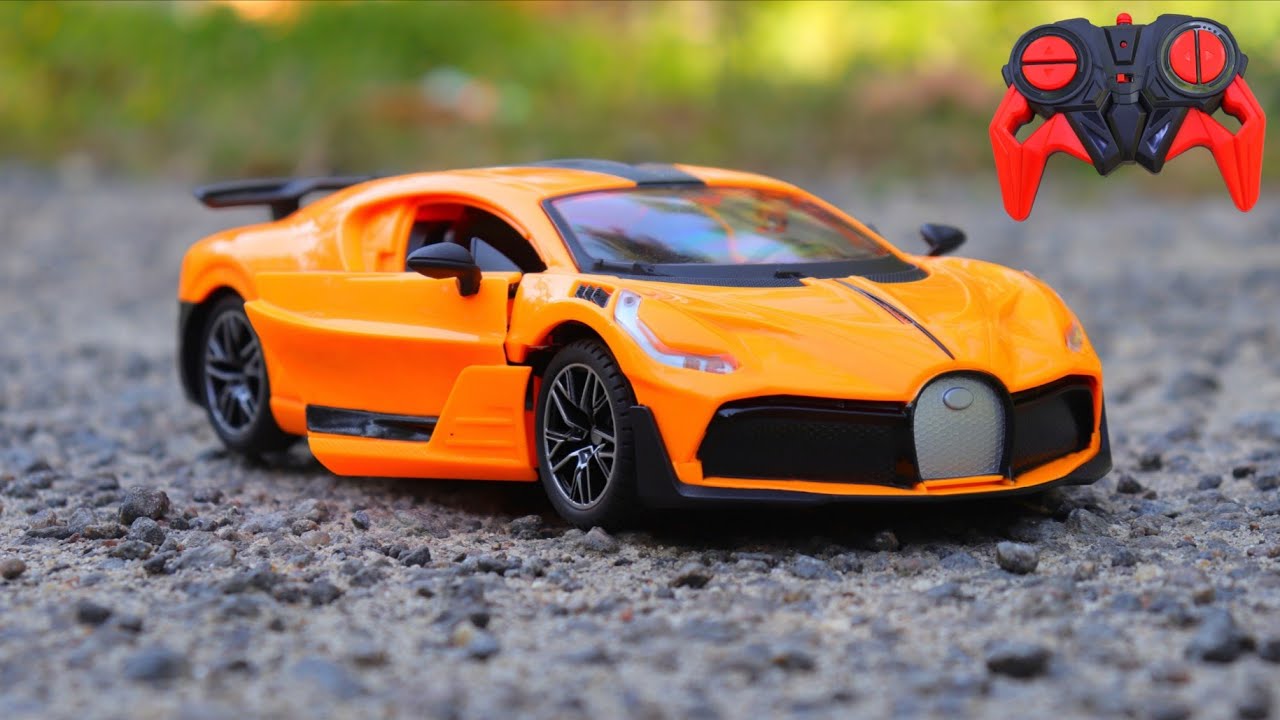 RC Bugatti car Unboxing and testing | remote control car - YouTube