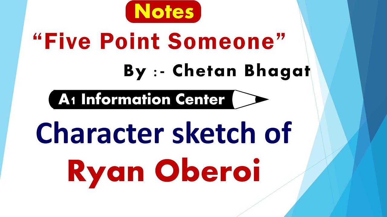 Character Sketch Of Ryan In Five Point Someone | Ryan Character Sketch ...