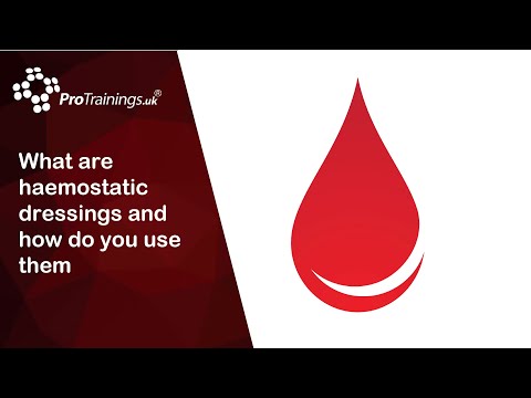 What are haemostatic dressings and how do you use them