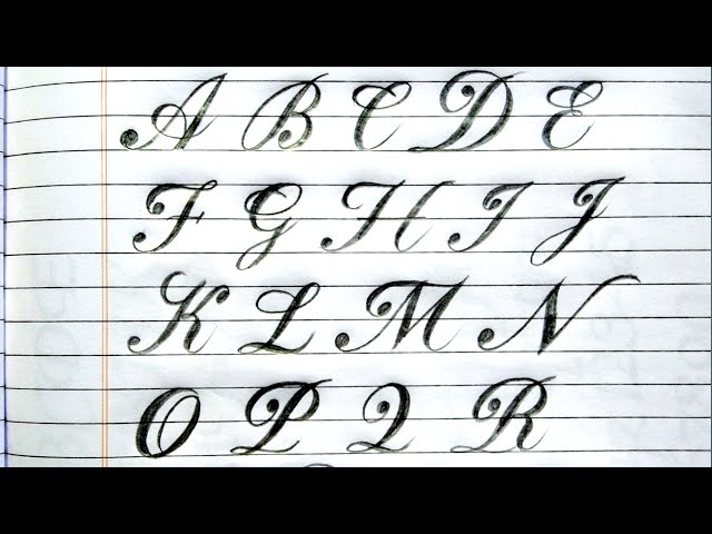 Fancy Capital Cursive Letters