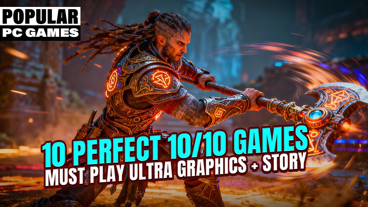 10 PERFECT 10/10 Games You MUST Play on PC | Ultra Graphics + Story ...