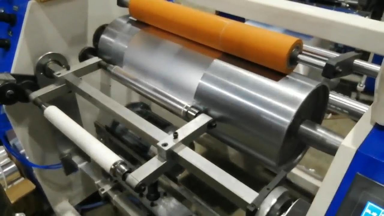Semi Automatic Aluminum foil rewinding machine,PE PVC cling film and ...