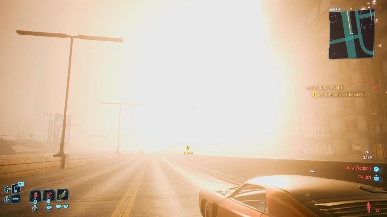 Cyberpunk 2077 Sun Too Bright - YouTube