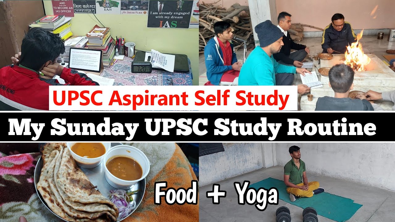 Sunday UPSC Aspirant Study Routine | UPSC study vlog | A day in the ...