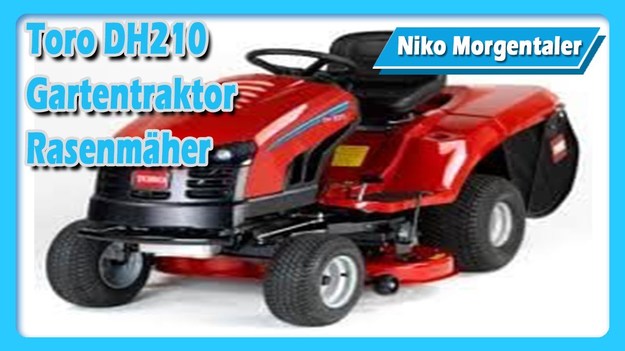 Toro DH210 Gartentraktor/Rasenmäher in Deutschland - YouTube