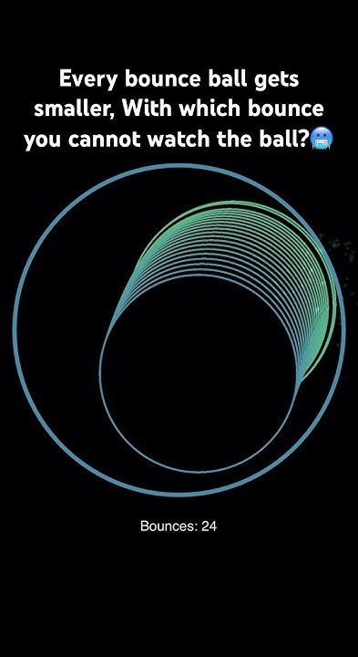 Every bounce ball gets smaller #shorts #simulation #satisfying - YouTube