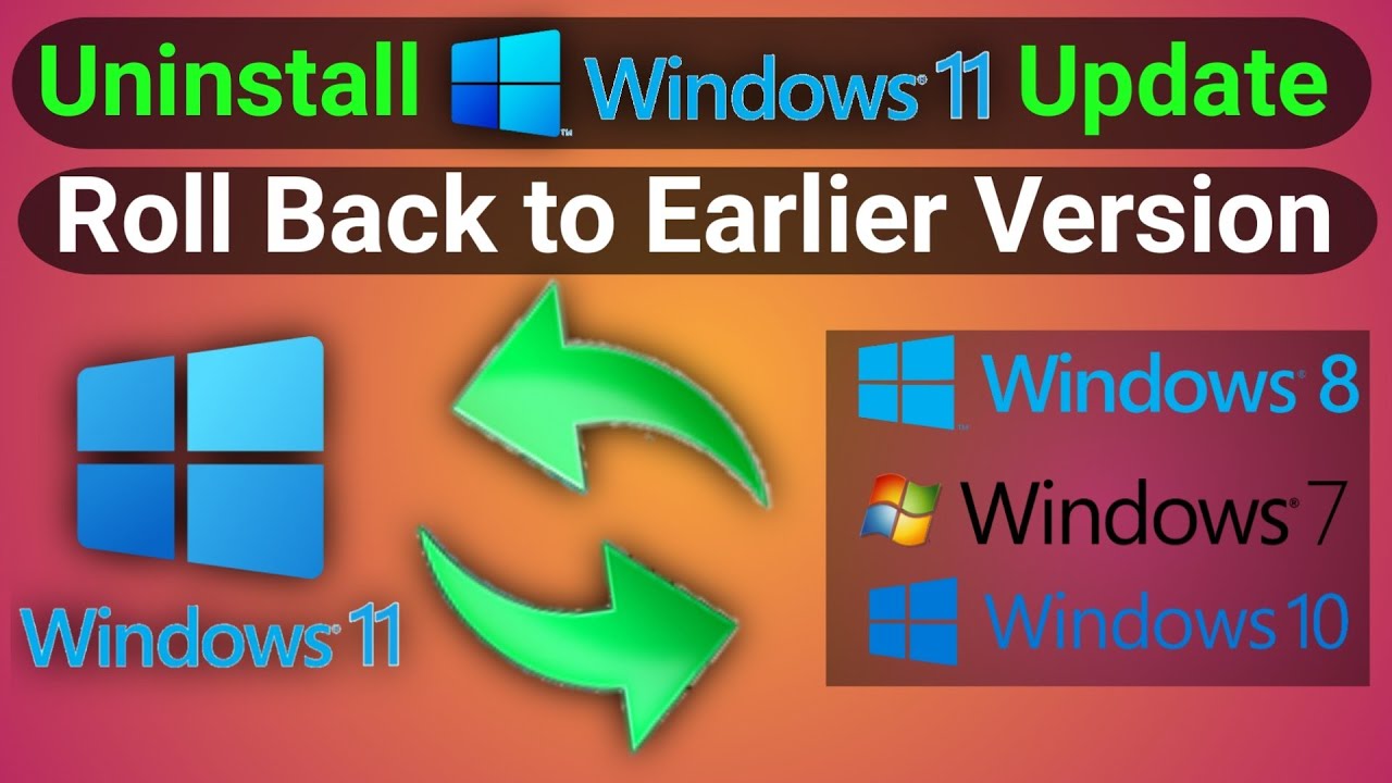 How to Uninstall Windows 11 Update | How to Roll Back to Previous ...