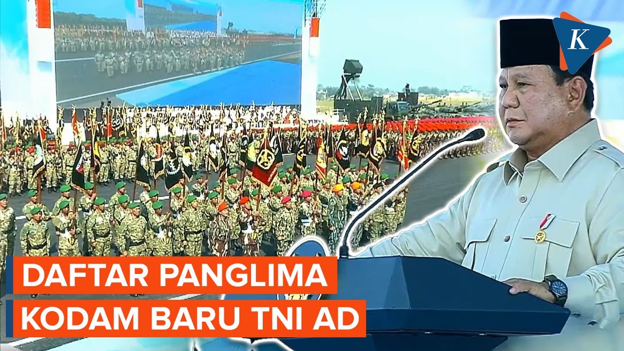 Enam Pangdam Baru TNI AD, Ada Pangkoops Habema Mayjen Lucky Avianto - YouTube