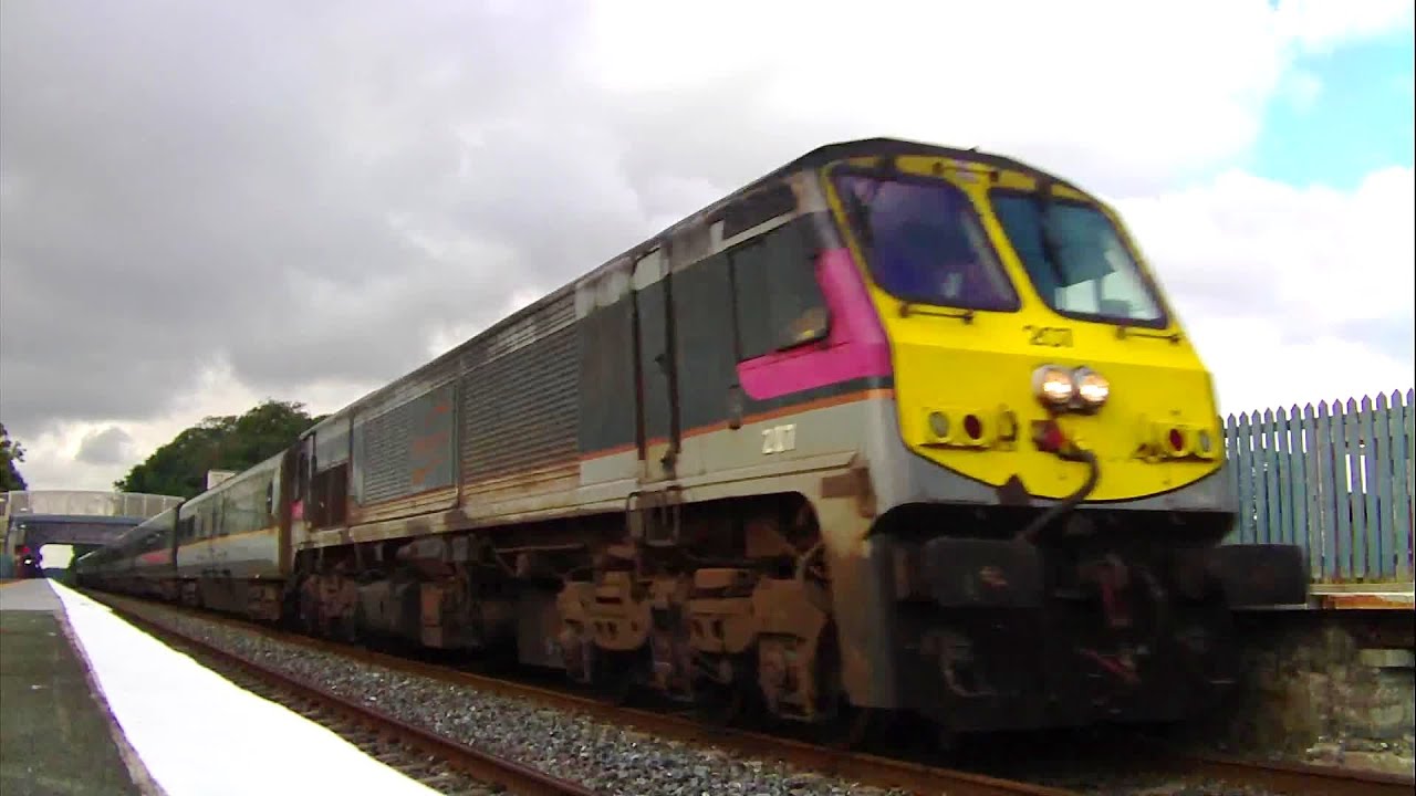 IE 201 Class Locomotive 207 + Enterprise - Donabate, Dublin - YouTube