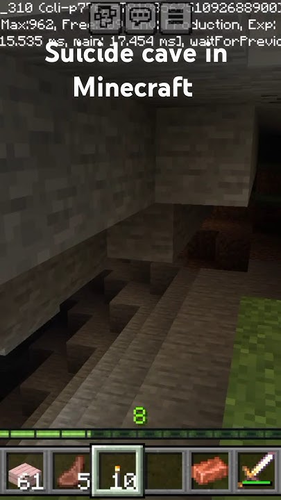 Minecraft suicide cave?? #minecraft #gaming #shorts - YouTube