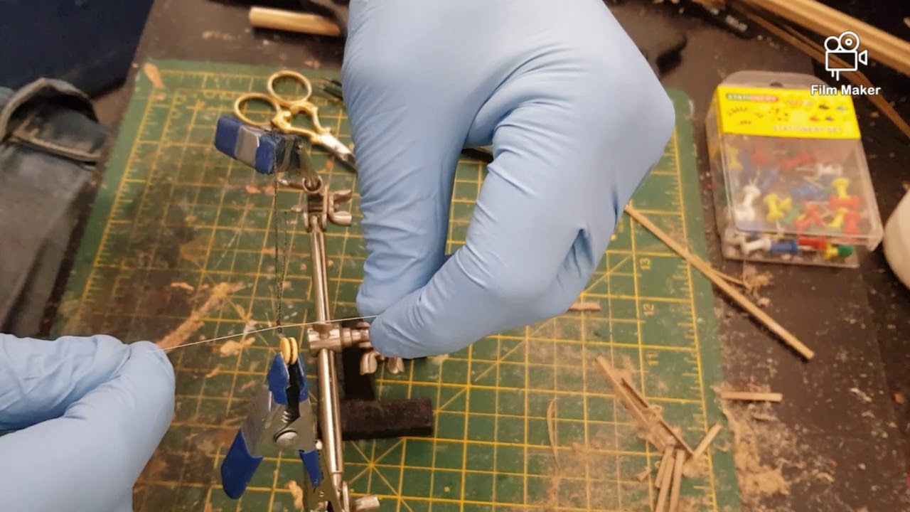 lashing shrouds to deadeyes (the easy way) - YouTube