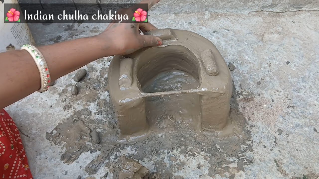 How to make a clay stove chulha | New designer chulha | primitive ...