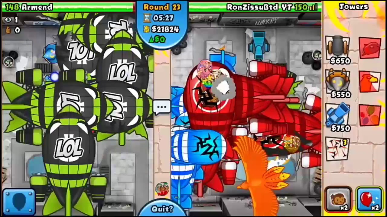 Playing Btd Battles | play boss arena / BFBc - YouTube
