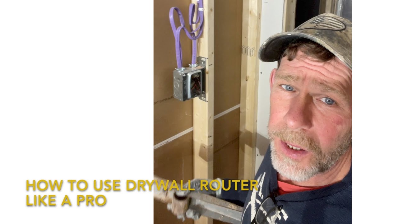 HOW TO USE DRYWALL ROUTER LIKE A PRO - YouTube