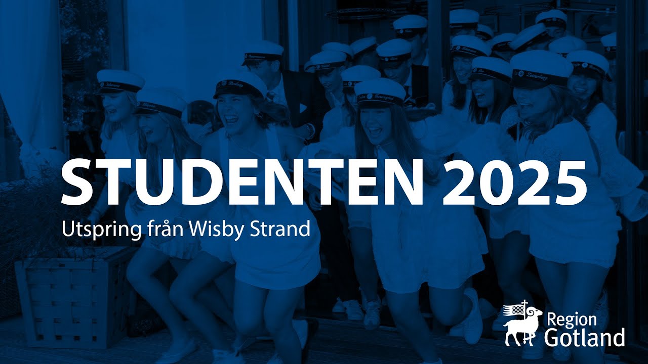 Studenten 2025 - utspring från Wisby strand - YouTube