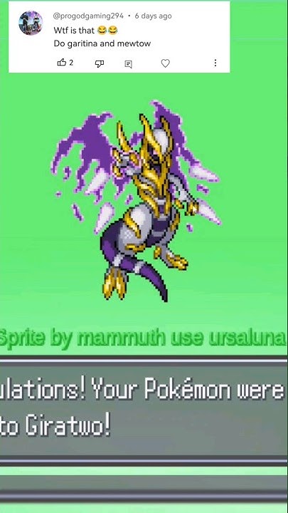 Pokemon Infinite Fusion Giratina x Mewtwo #pokefusion #pokemon #pokemonfusion #mewtwo #giratina ...
