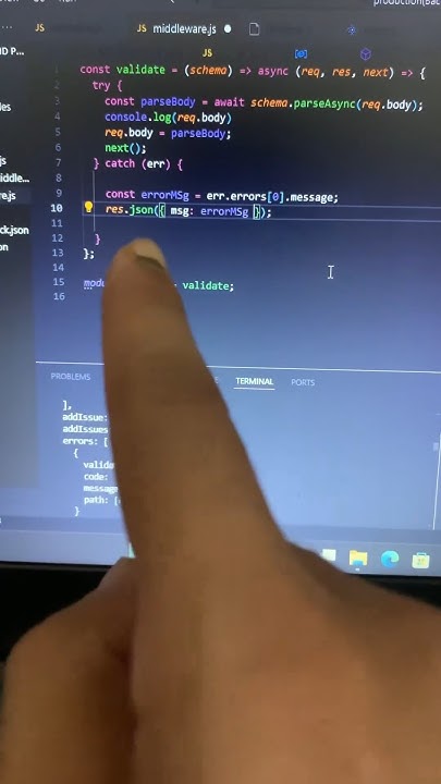 Validation Error And Showing In Frontend Webdevelopment Javascript Programmingcoding Nodejs