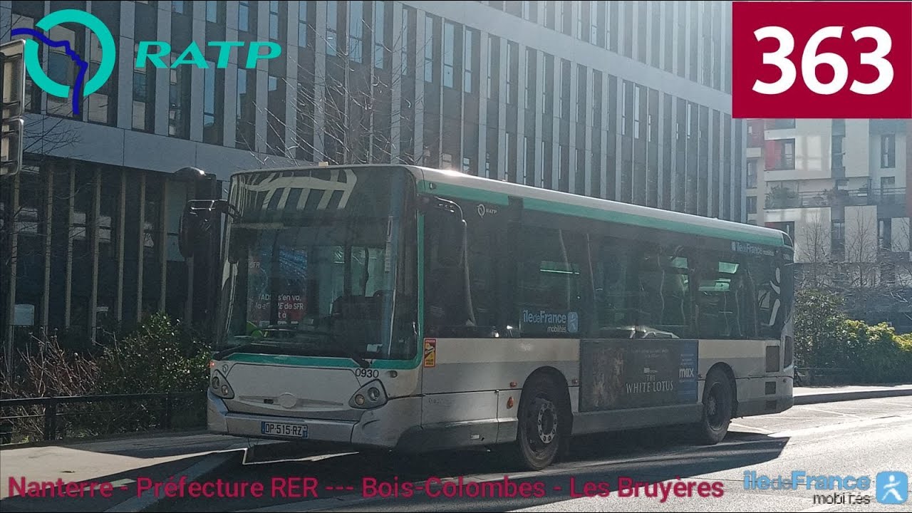 Bus 363 RATP - GX137 N°0930 Nanterre - Préfecture RER --- Bois-Colombes ...