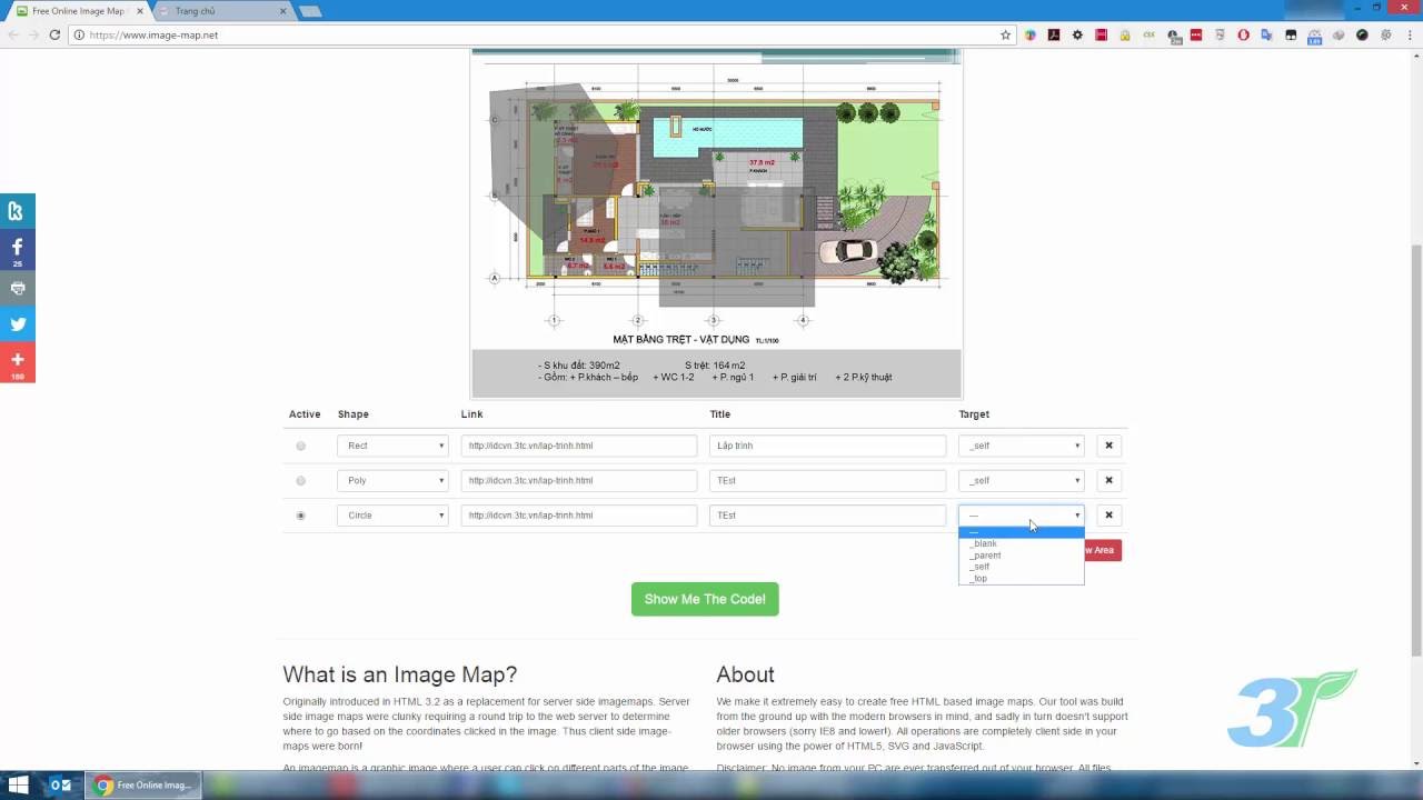 Hướng dẫn tạo Image Map code từ website image-map.net - YouTube