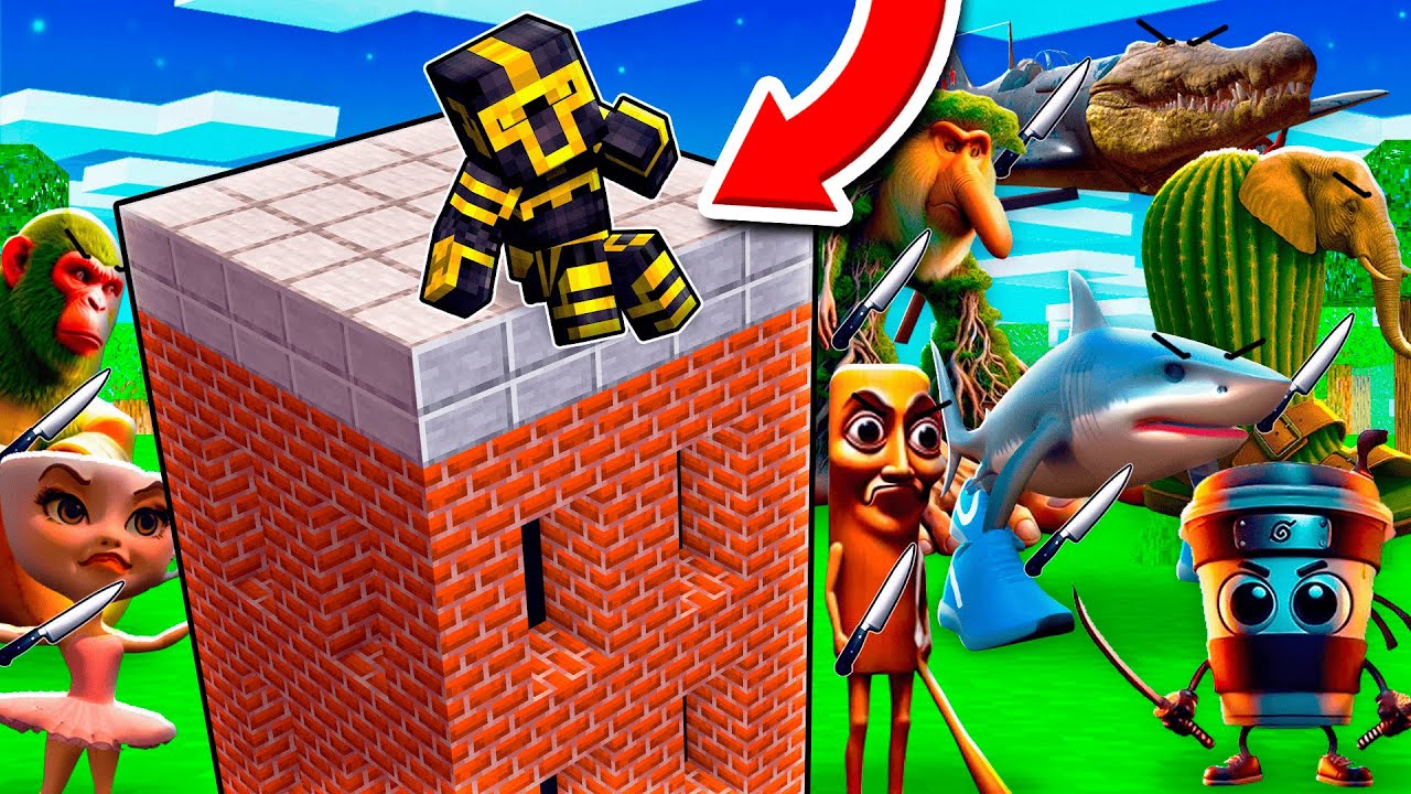 CONSTRUYE PARA SOBREVIVIR A ITALIAN BRAINROT EN MINECRAFT 😱 - YouTube