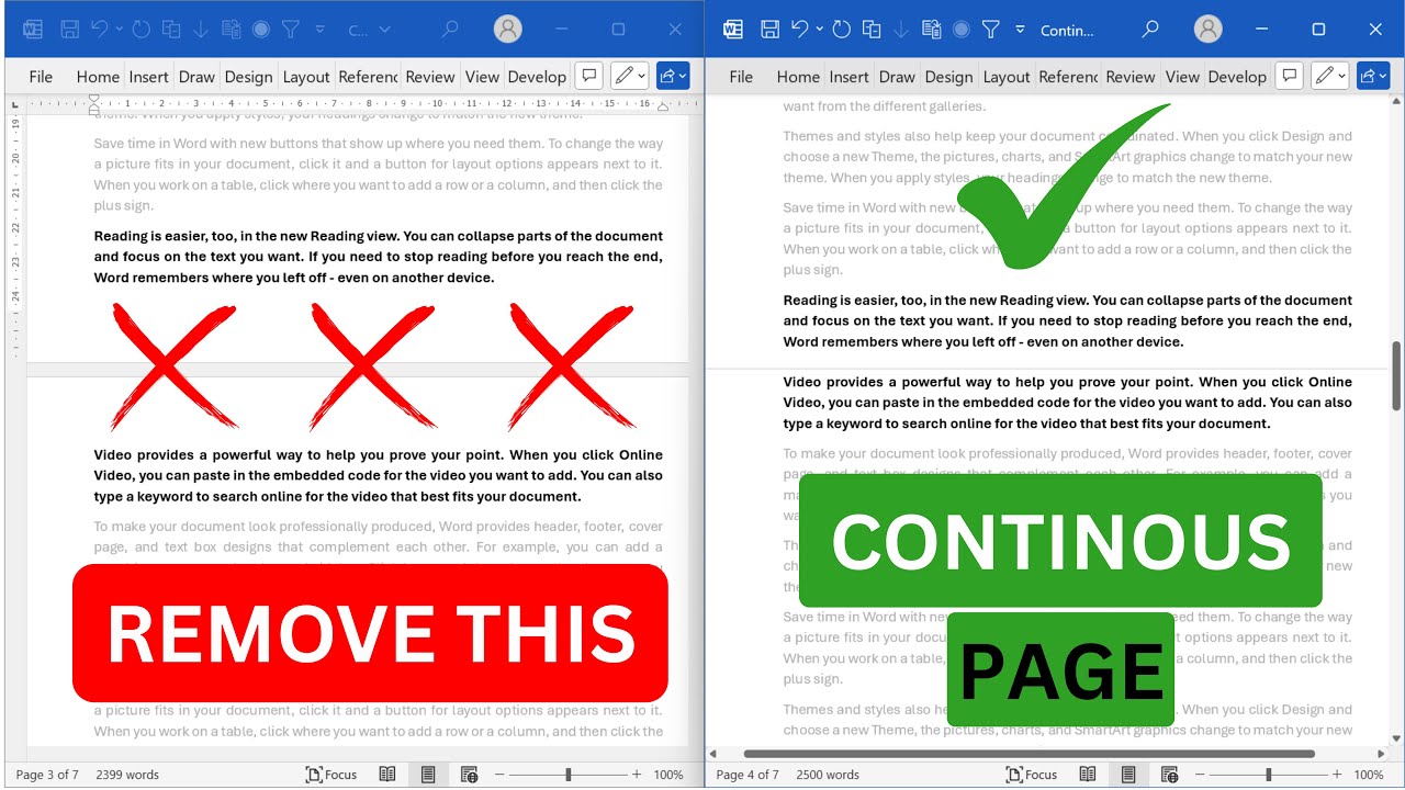 How to Enable Continuous Page View in Microsoft Word (2 Easy Methods ...