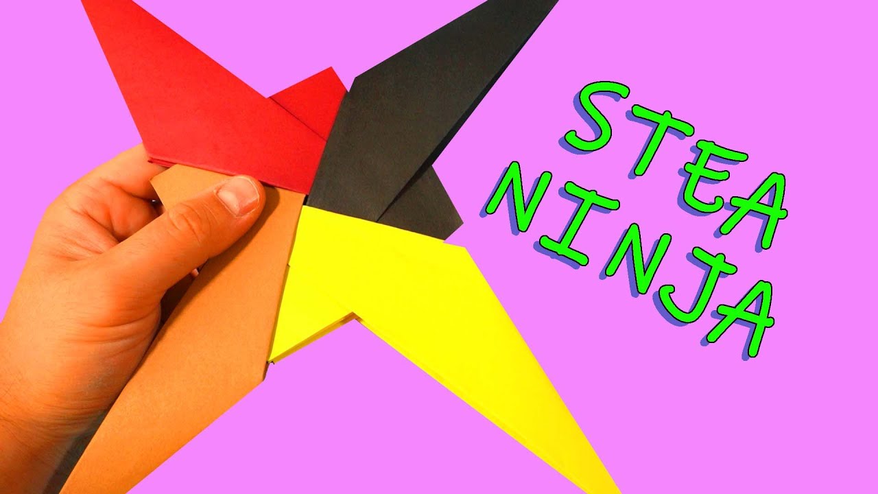 Cum sa faci o ninja stea origami. Ninja Stea Shuriken din Hartie ...