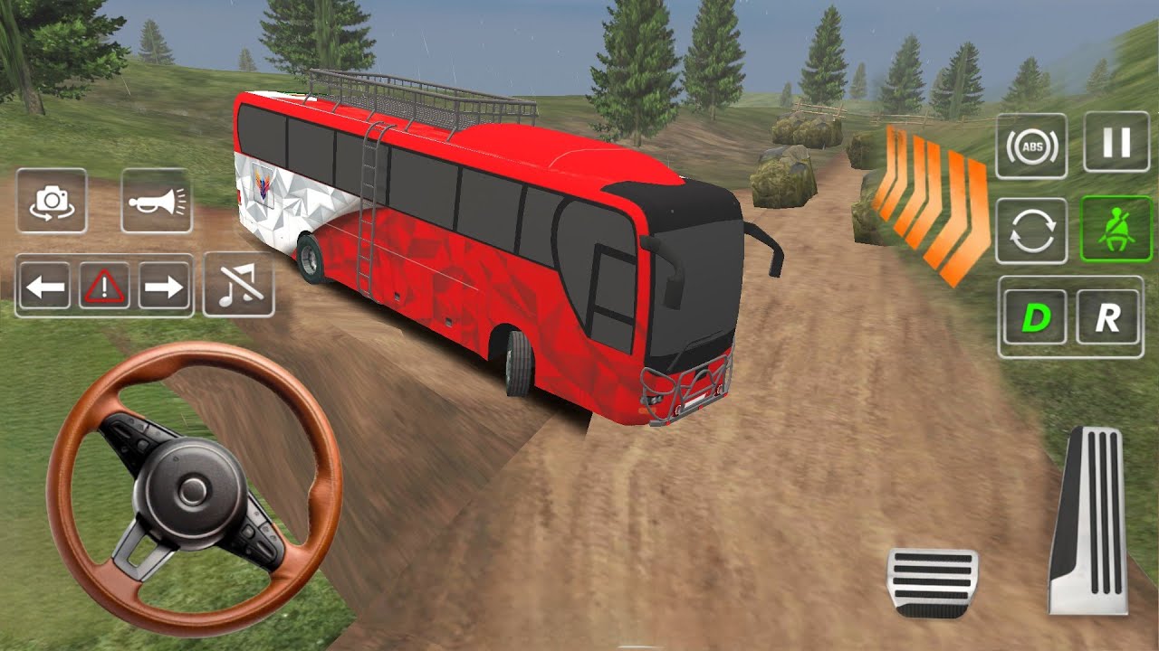 "💥 EPIC Indian Coach Bus Offroad Drive: Fully Loaded Passenger Pickup ...