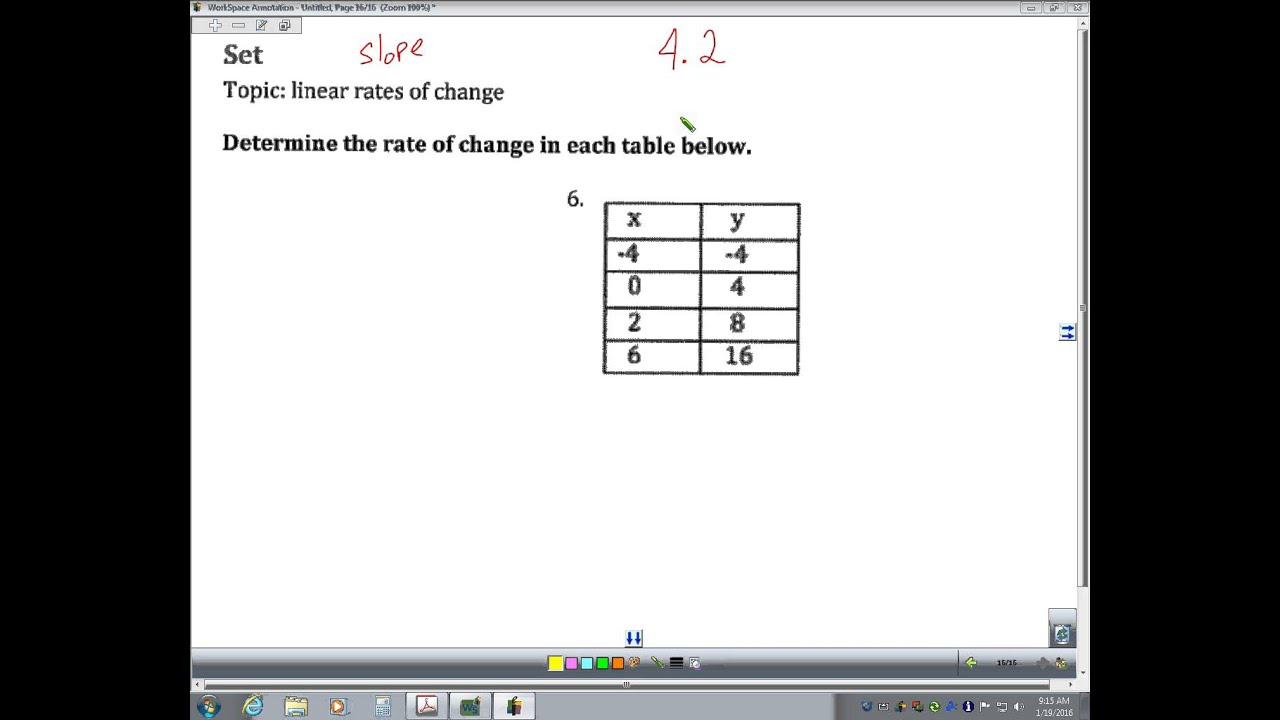 4.2 Linear Rates of Change #6 - YouTube