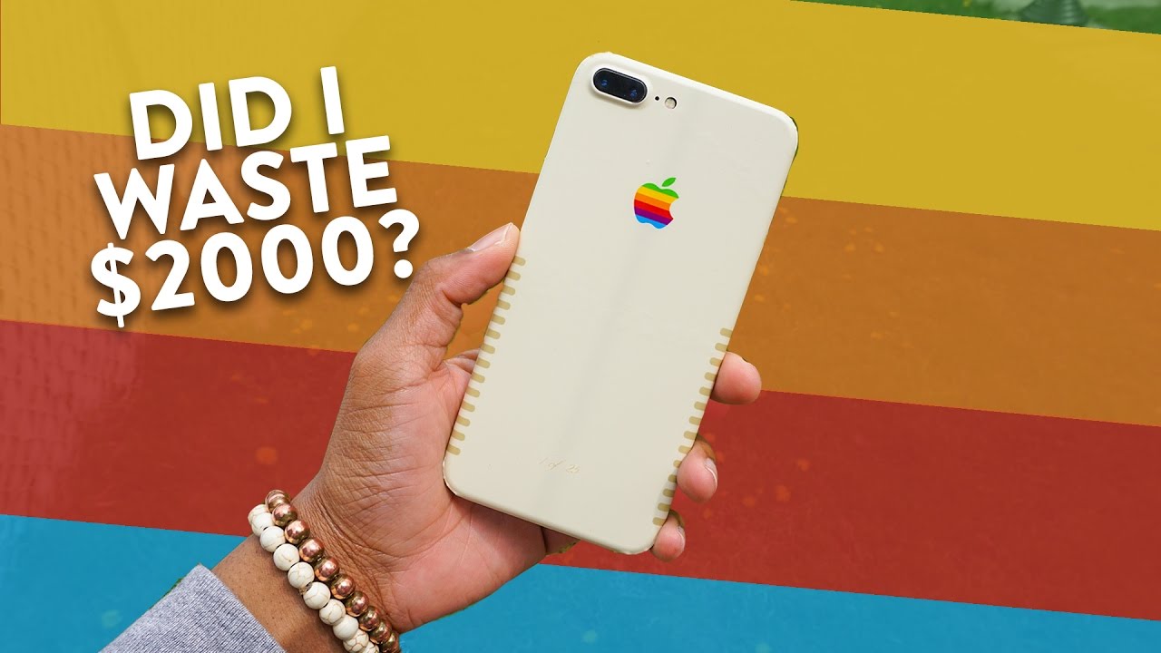 I Got The $2000 Retro iPhone 7+ !!! - YouTube
