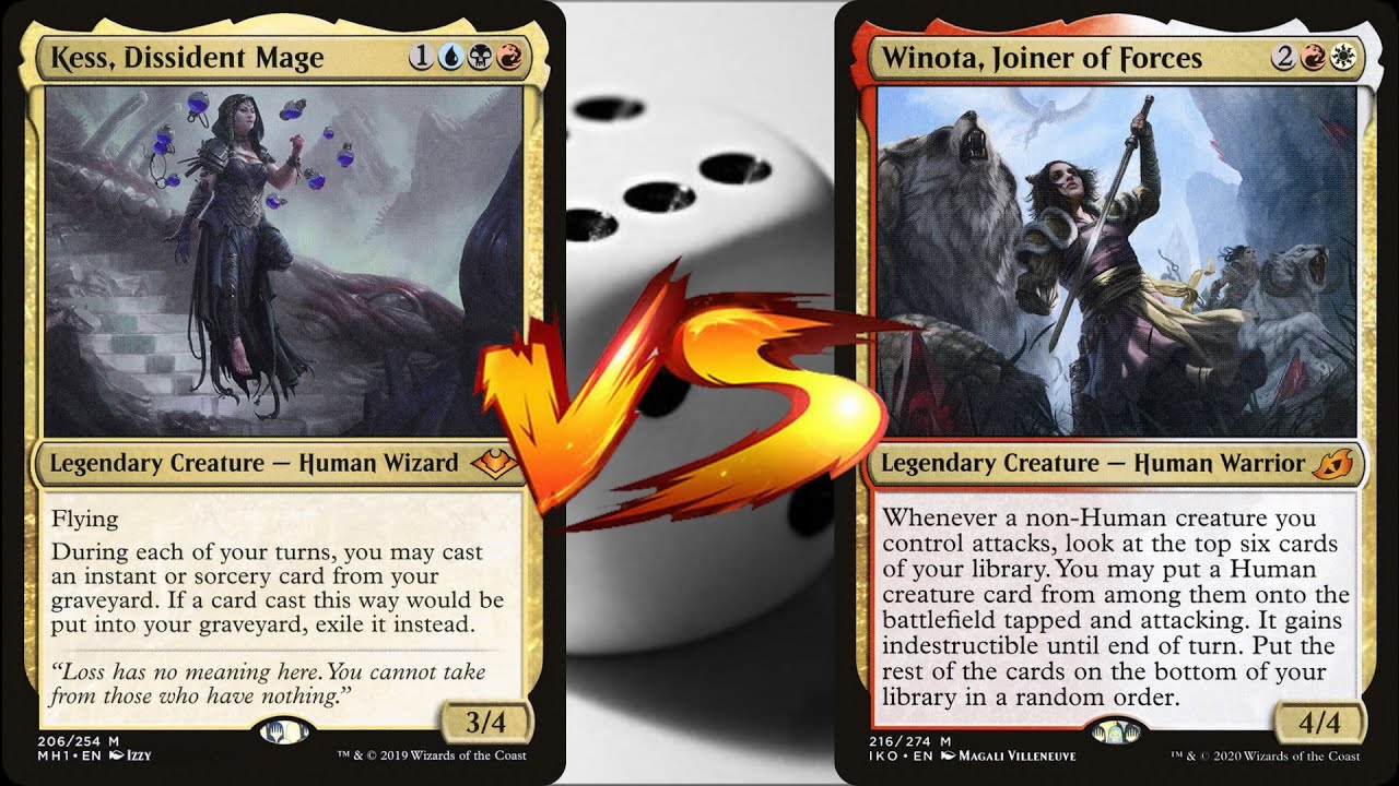 Kess VS Winota - MTG EDH Duel Commander - YouTube