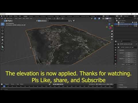 How to use OpenTopography in ARCGis for elevation | Blender 3.6 - YouTube