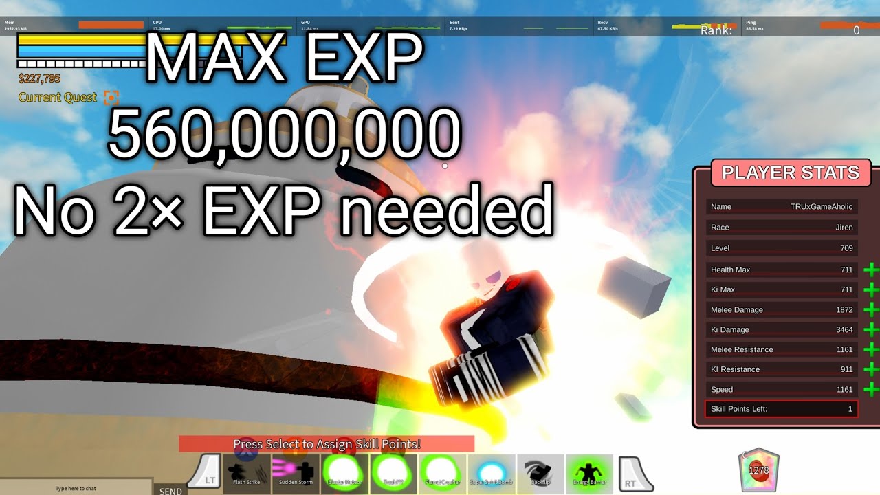 How to get MAX Exp from Broly 560,000,000 DBZ Final Stand - YouTube