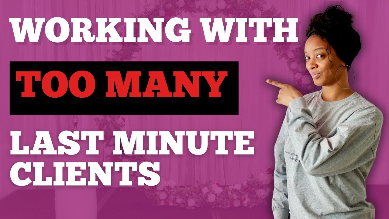 All of these LAST minute clients!! Time for some changes…. - YouTube