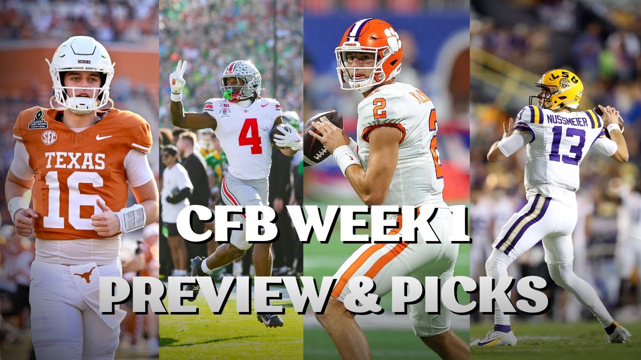 A MASSIVE Week 1 | CFB Week 1 Preview & Predictions - YouTube