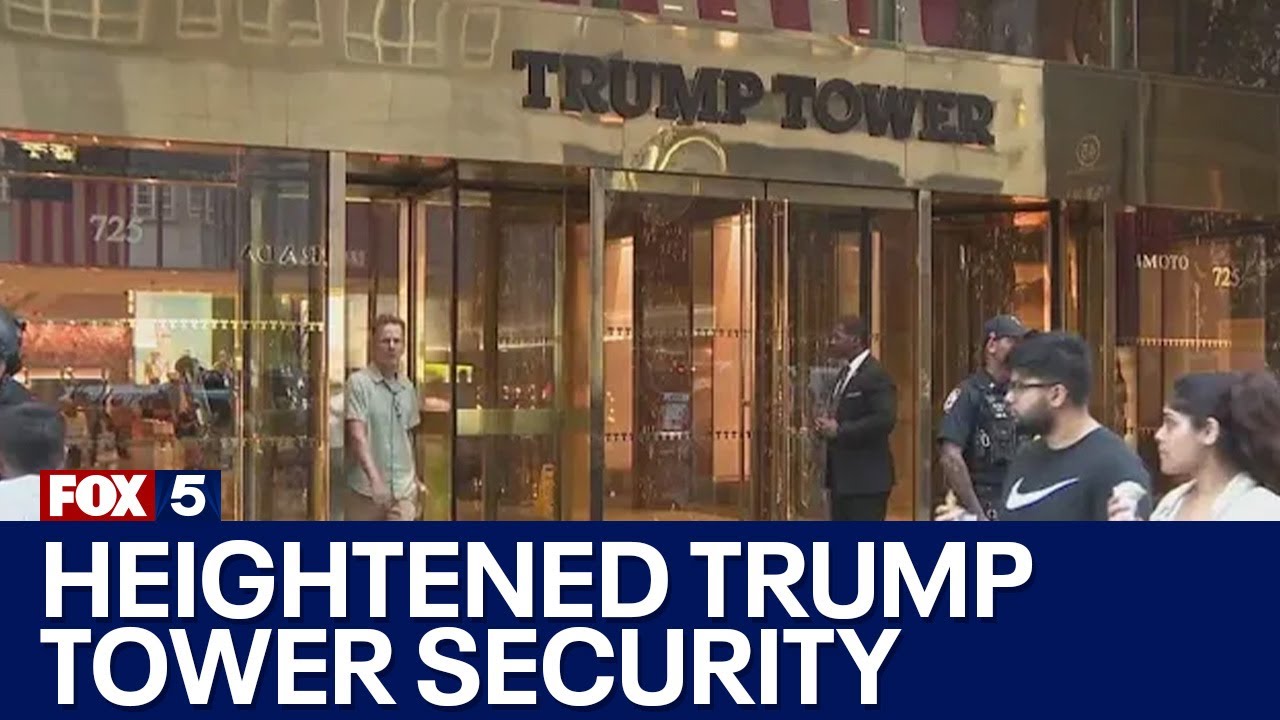Heightened Trump tower security - YouTube