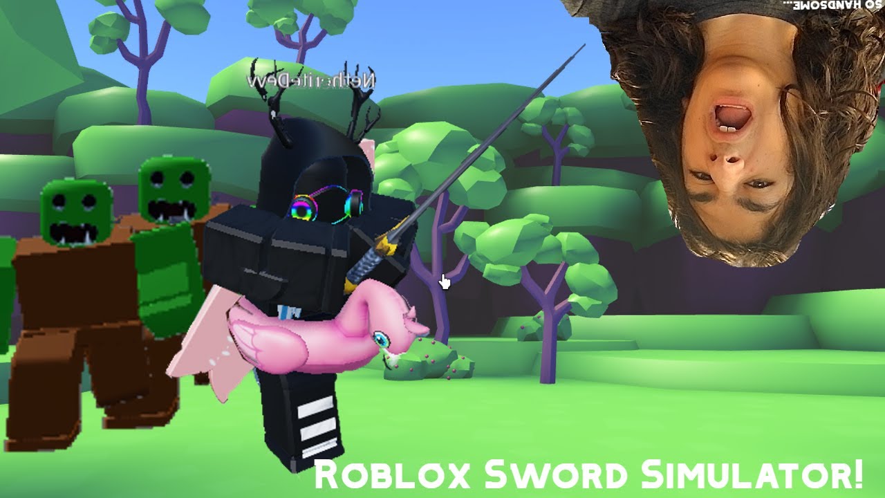 DESTROYING my Sister in Roblox SWORD SIMULATOR! - YouTube
