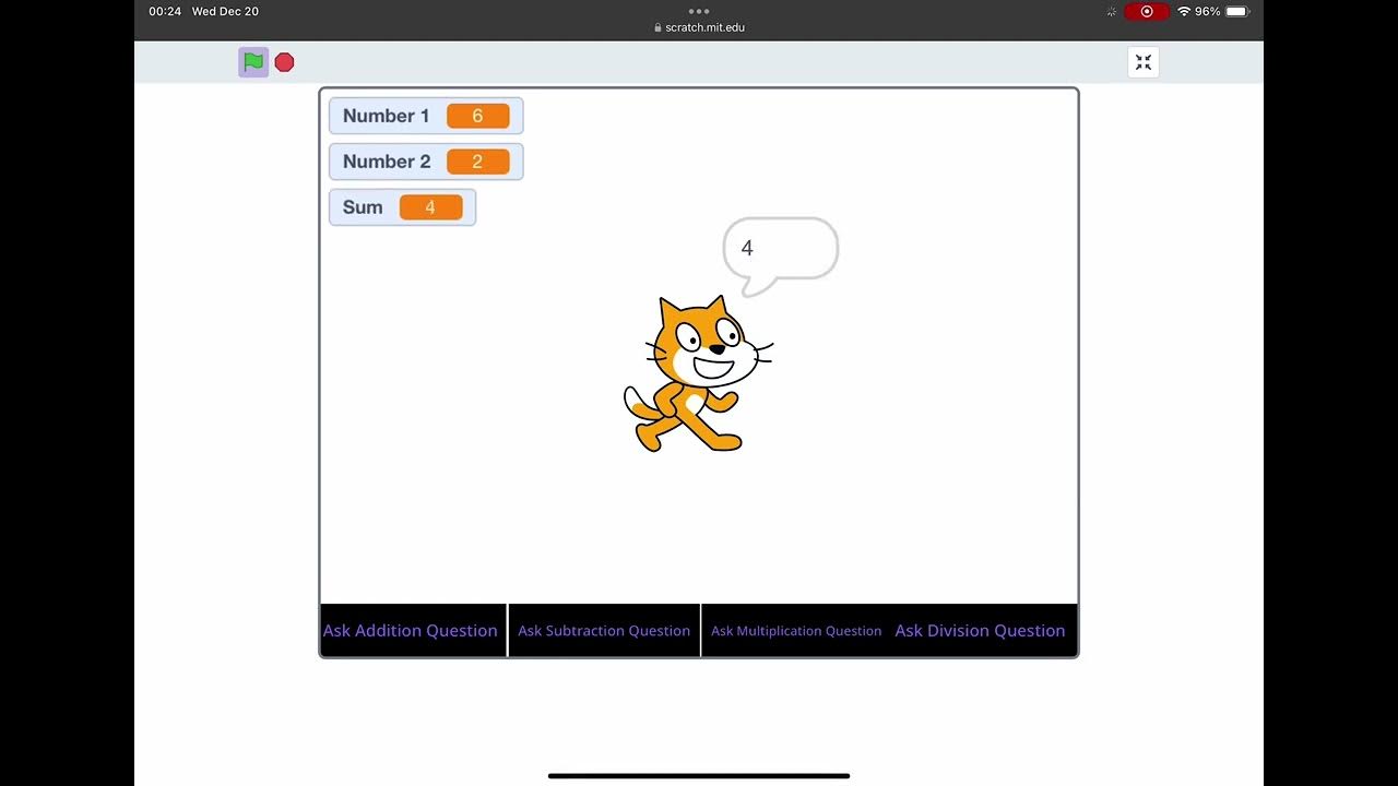 Calculator In Scratch Youtube
