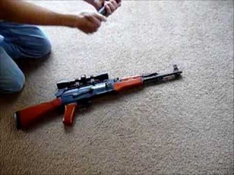 CYMA CM042 (Mock Suppressor and 4x32 Optic) - YouTube