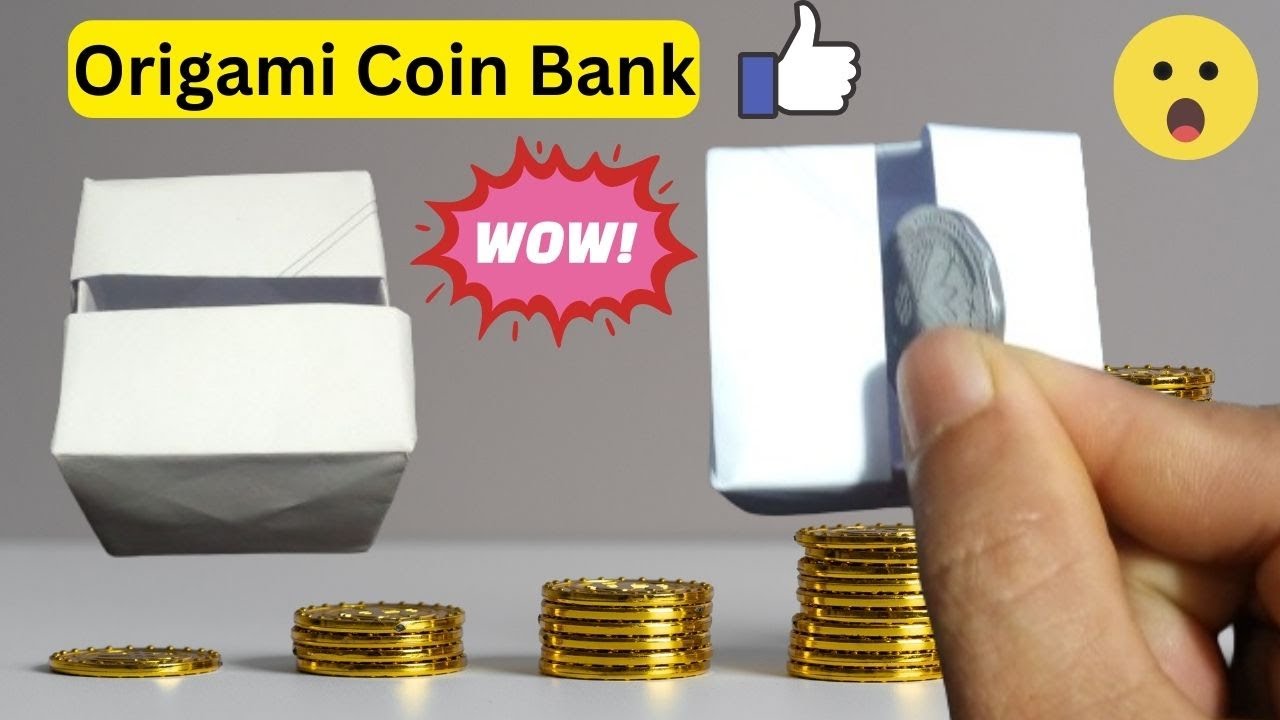 DIY Paper Mini Coin Bank || How To Make A Origami Coin Bank || How To ...
