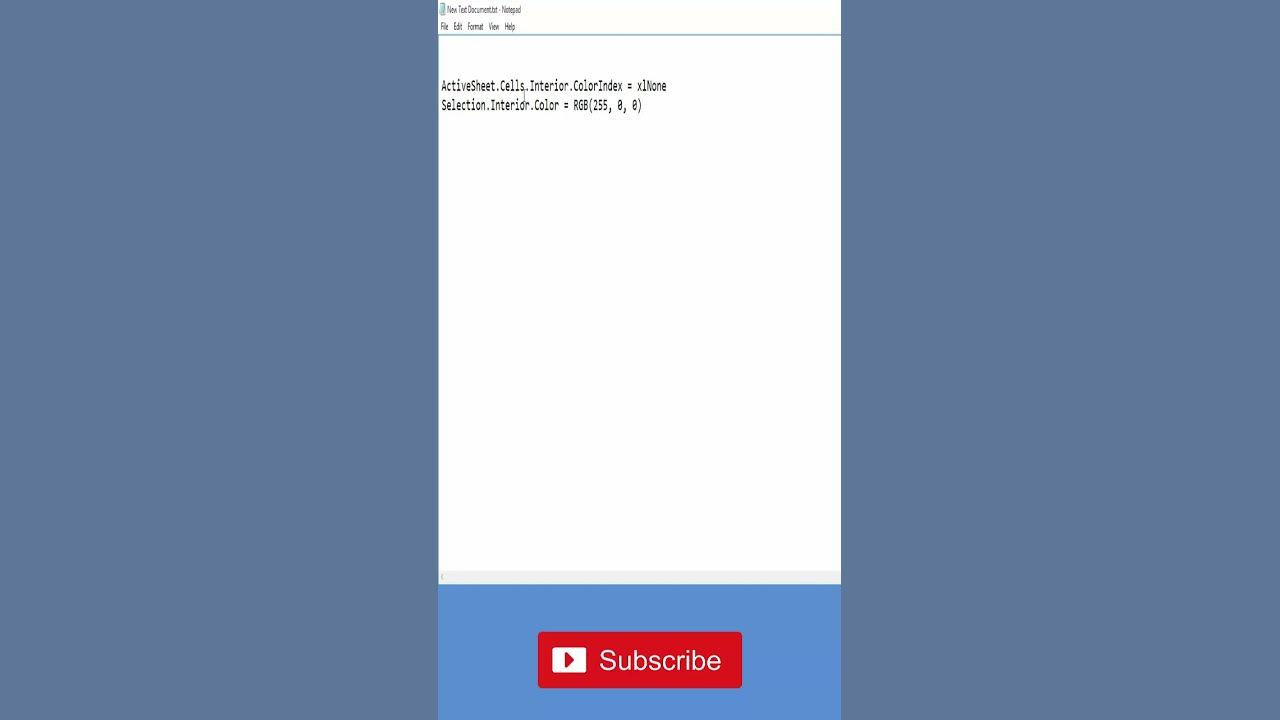 Excel Vba Highlight Active Cell Excelshortsvideo Vbacode Excel