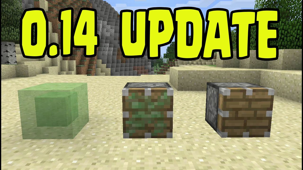 Minecraft Pocket Edition 0.14.0 UPDATE - SLIME BLOCKS + PISTONS - YouTube