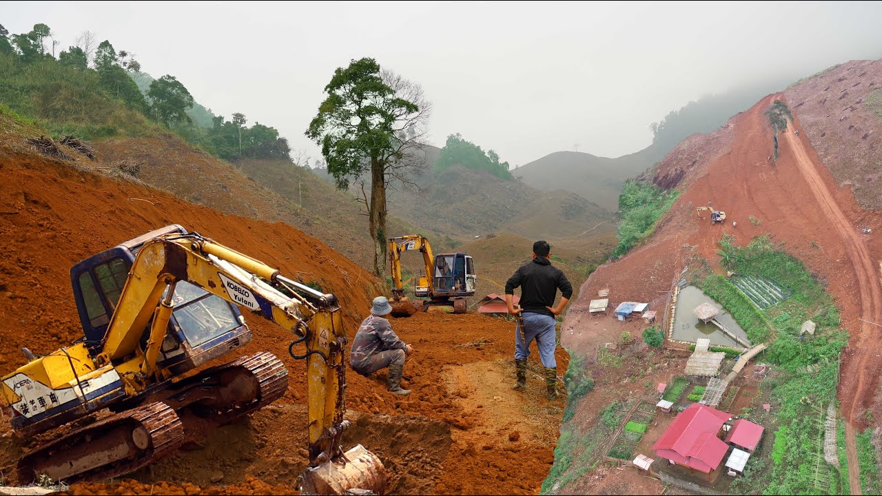 Build a big farm | Demolition - construction of a large garden on a ...