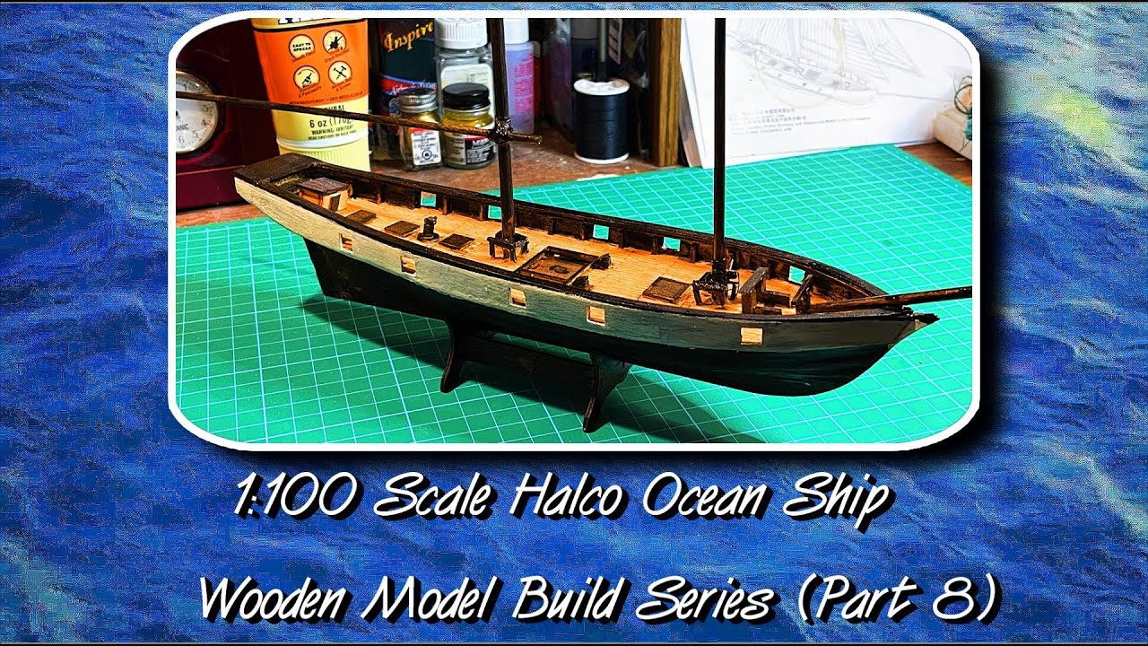 Wooden ship model build 1:100 Scale Part-8 (Painting The Hull) - YouTube